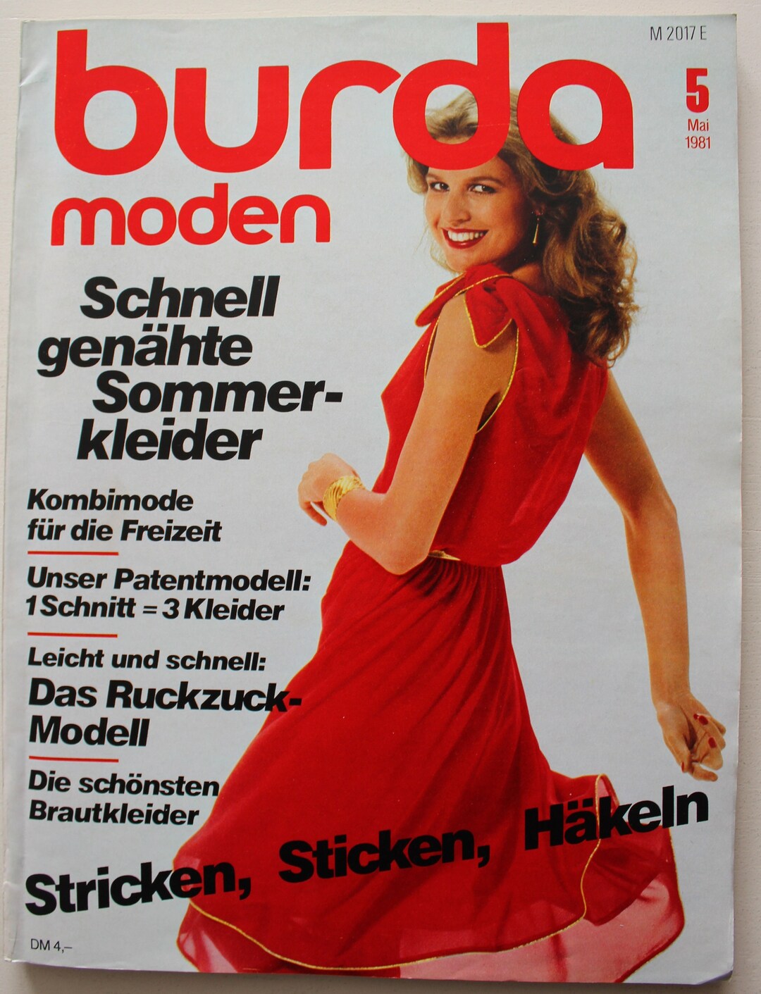 Burda Moden 5/ 1981 Instructions, Pattern Sheets, Fashion Magazine, Fashion Booklet, Sewing ...