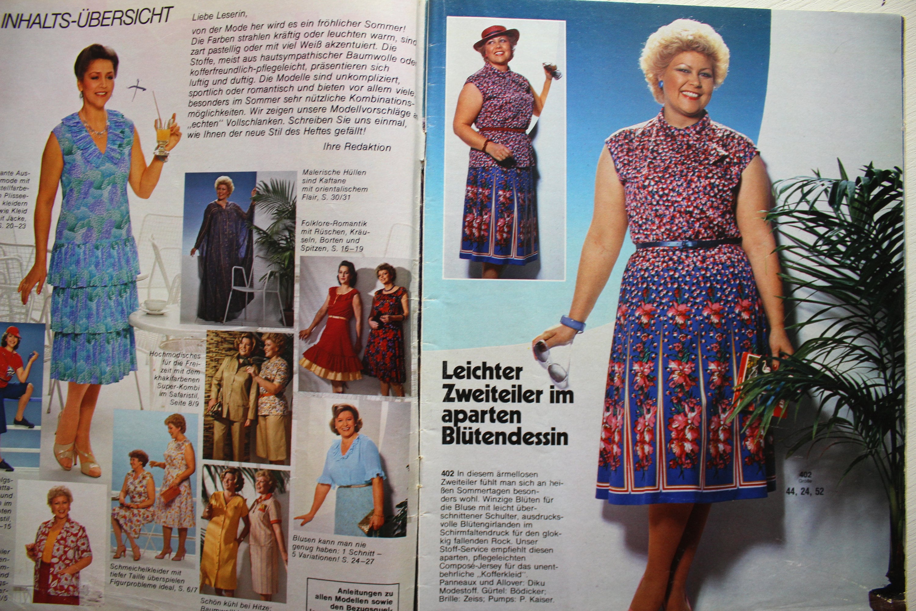 Burda Fashion for Full-figured Summer 1981 With Instructions - Etsy