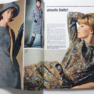 Burda Beyer Moden 9/ 1964 With Instructions, Pattern Sheets, Fashion Magazine, Sewing Magazine ...