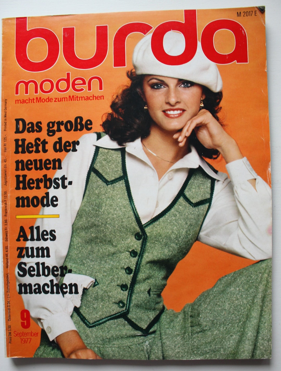 Burda Moden 9/ 1977 Instructions, Cutting Sheets, Fashion Magazine, Fashion Booklet, Sewing ...