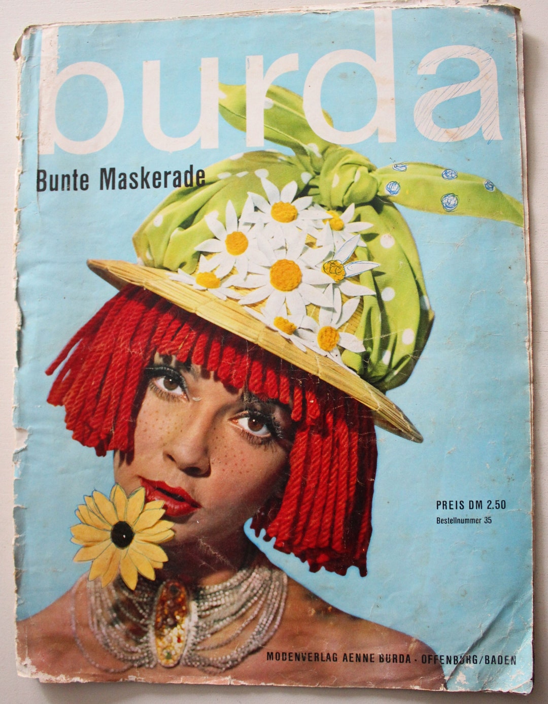 Old Magazine Burda Special Issue Bunte Maskerade Issue 35 Instructions ...