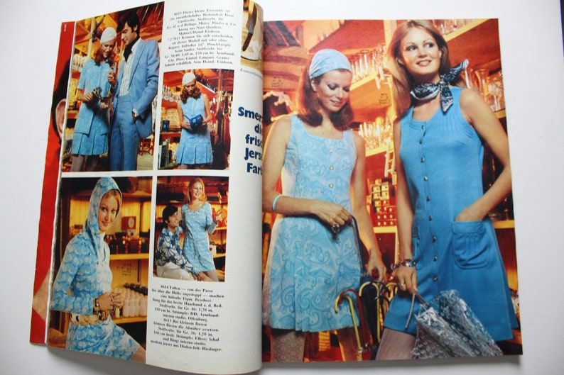 Burda Moden 3/ 1970 Instructions, Pattern Sheets, Fashion Magazine ...