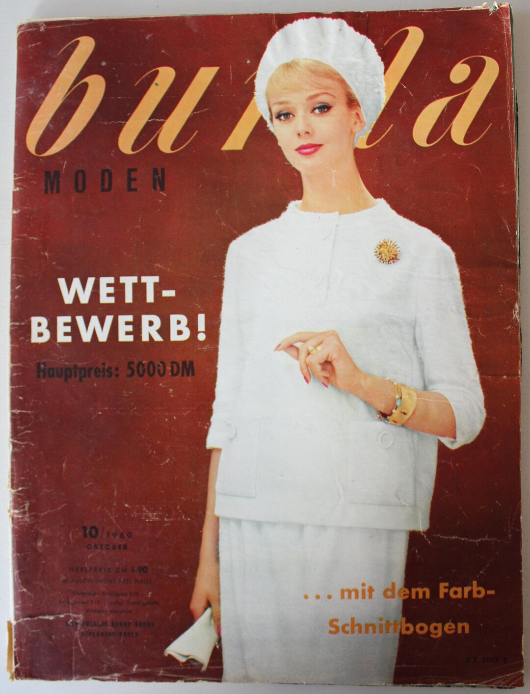 Burda Moden 10/ 1960 Instructions, Pattern Sheets, Fashion Magazine, Sewing Magazine, Fashion ...