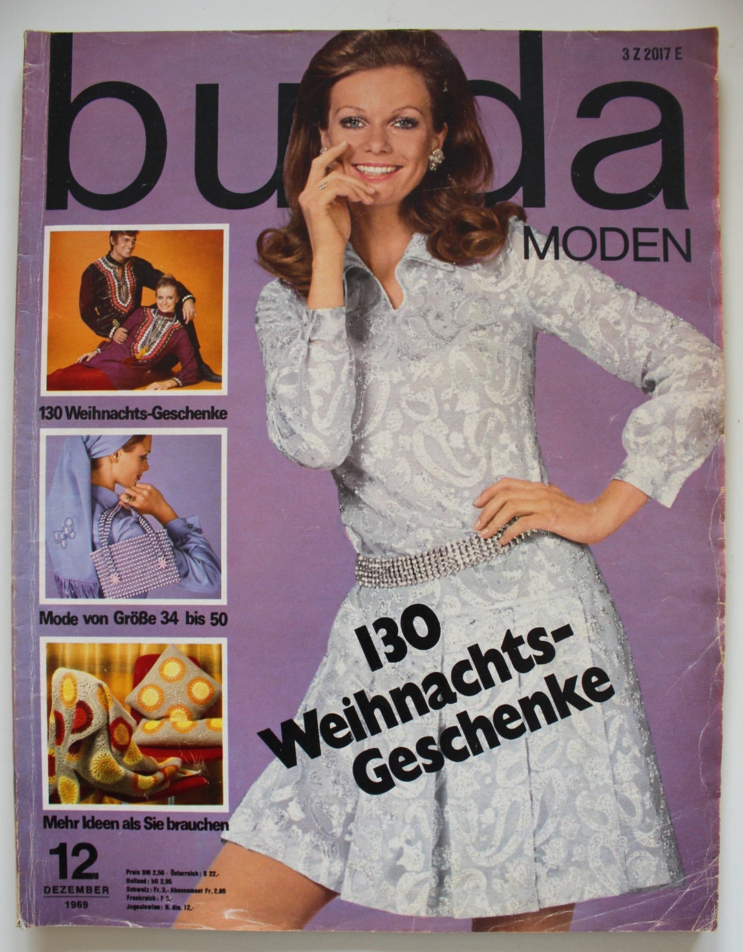 Burda Moden 12/1969 With Instructions, Pattern Sheet, Fashion Magazine, Fashion Magazine, Sewing ...