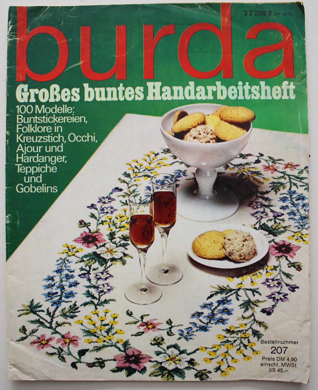 Burda Handicraft Booklet 1970 Pattern Sheet Sewing Magazine Handicraft Vintage - Etsy