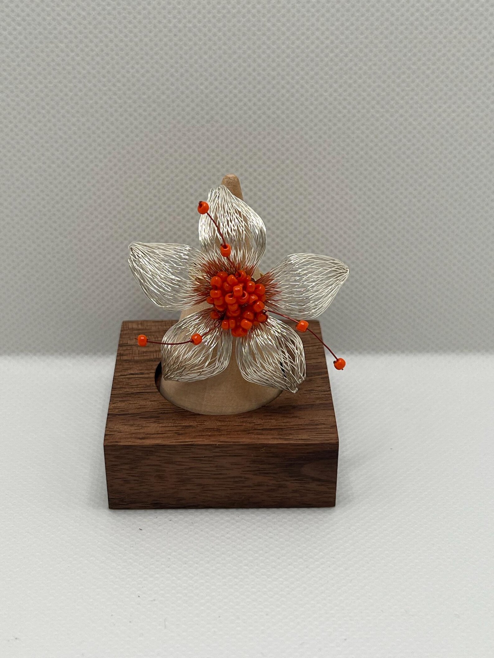 Adjustable Wire Mesh Lily Ring, Sculptable Metal Mesh Jewelry, Gift for ...