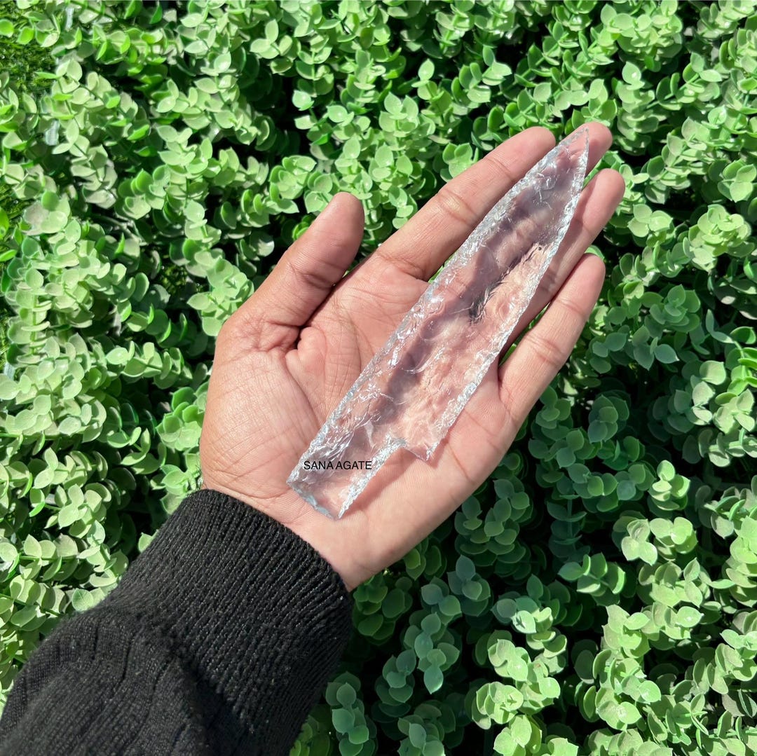 Beautiful Crystal Glass Hunting Knife Obsidian Knife Crystal Knives ...