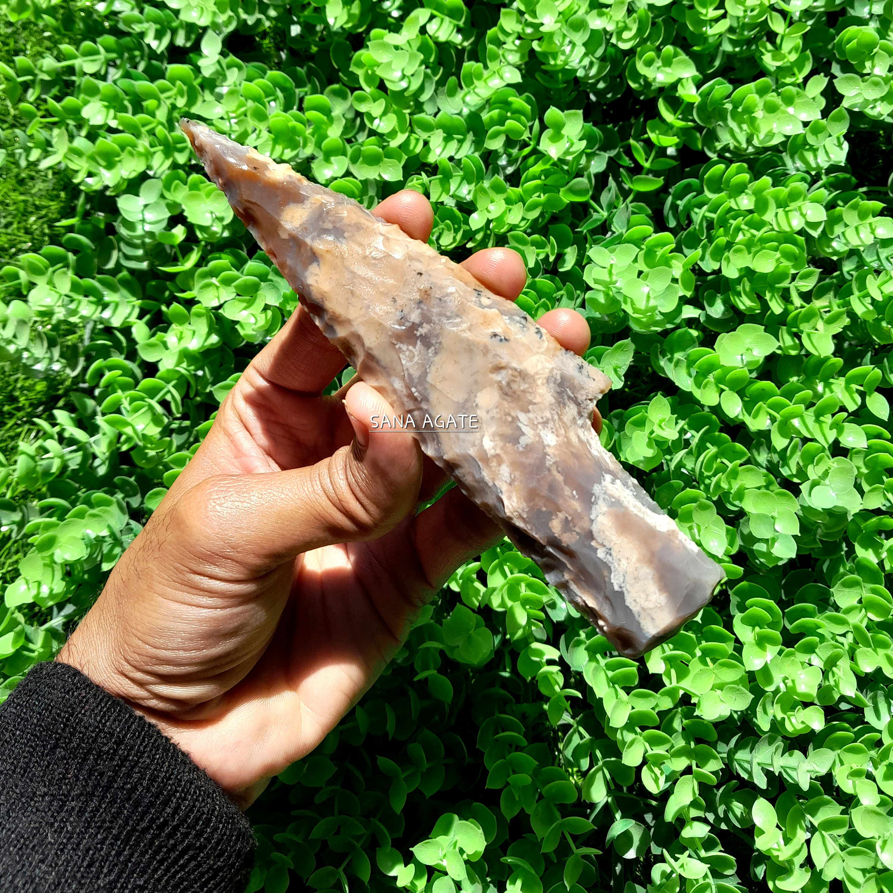 6 Carved Fancy Agate Knife Quartz Knife Home Decoration Athame Sword ...