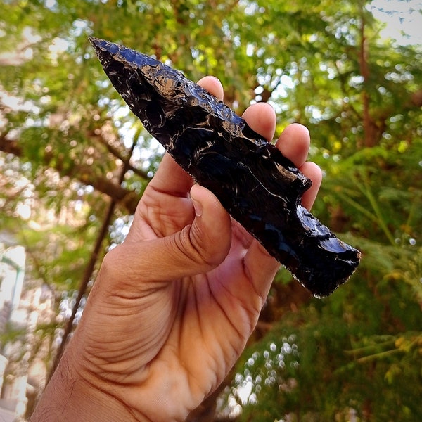 Carved Obsidian Knife - Etsy