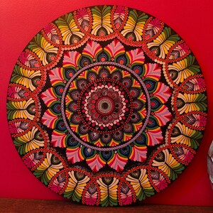18 Inch Hand-painted Dot Mandala - Etsy