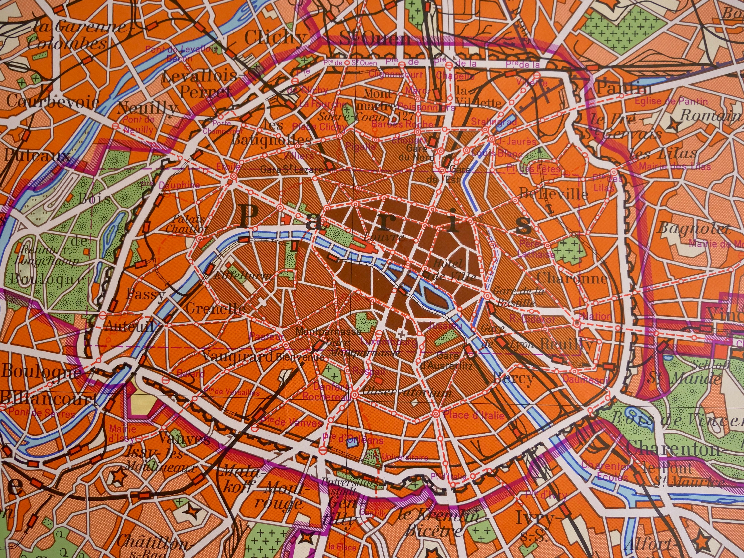 Vintage PARIS EDUCATIONAL School Chart Wall Map Original - Etsy