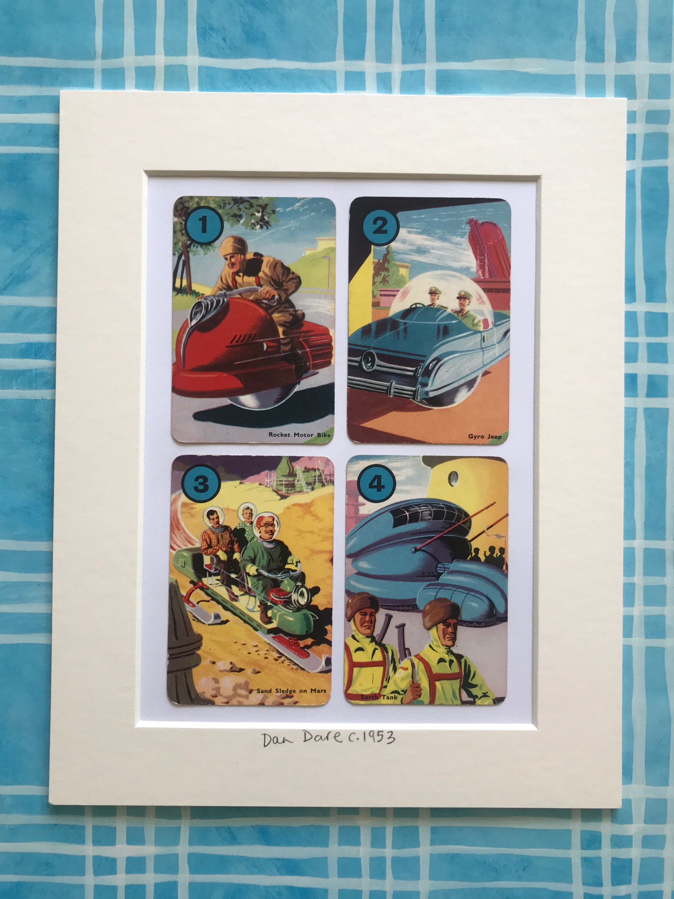 Dan Dare C.1953, Mounted Dan Dare Artwork, Handmade Using Original ...