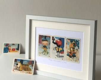 Noddy C.1955, Mounted Noddy in Toyland Artwork, Handmade Using 3 ...