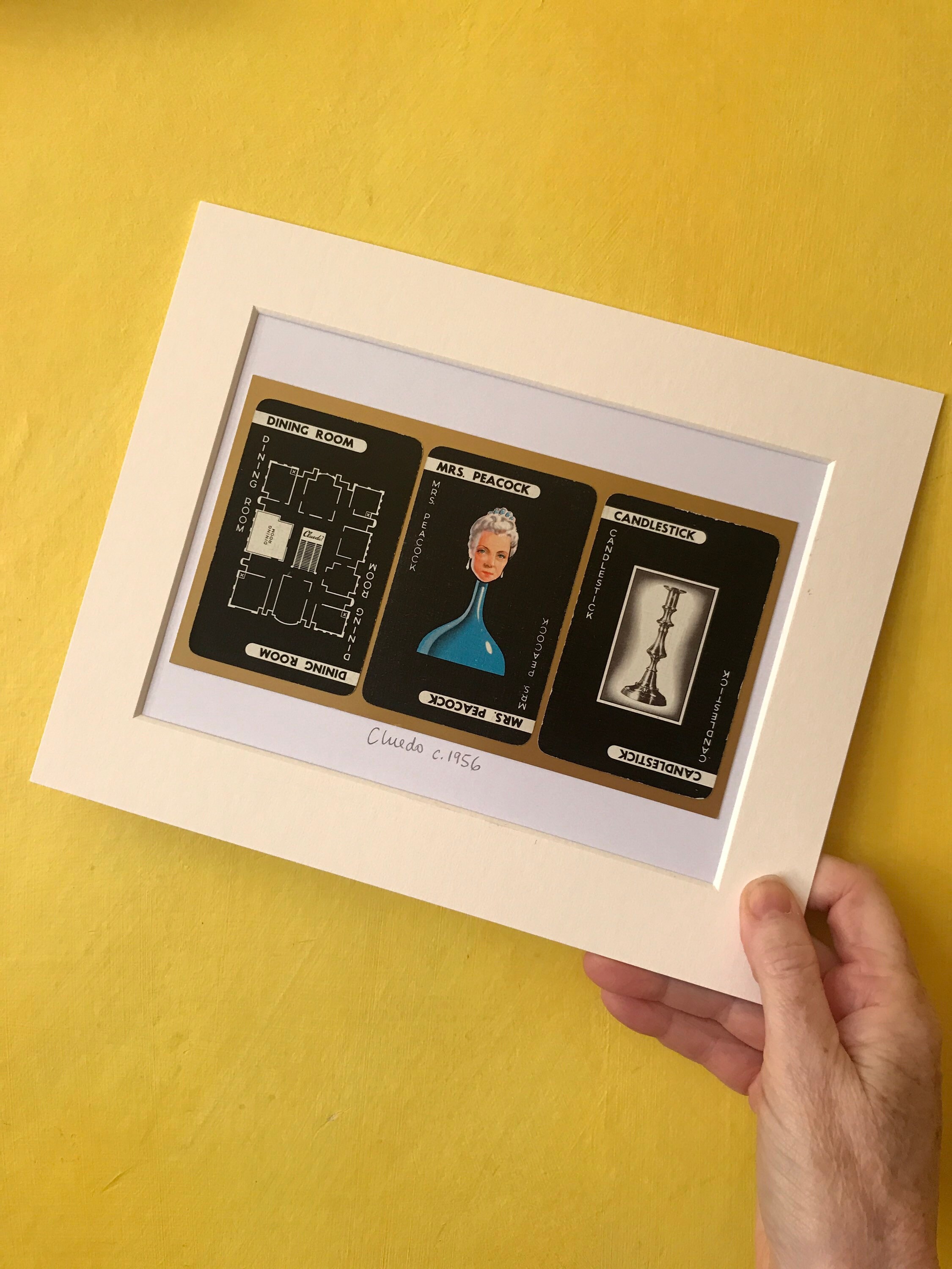 Cluedo C.1956, Mounted Cluedo Artwork, Handmade Using 3 Original ...