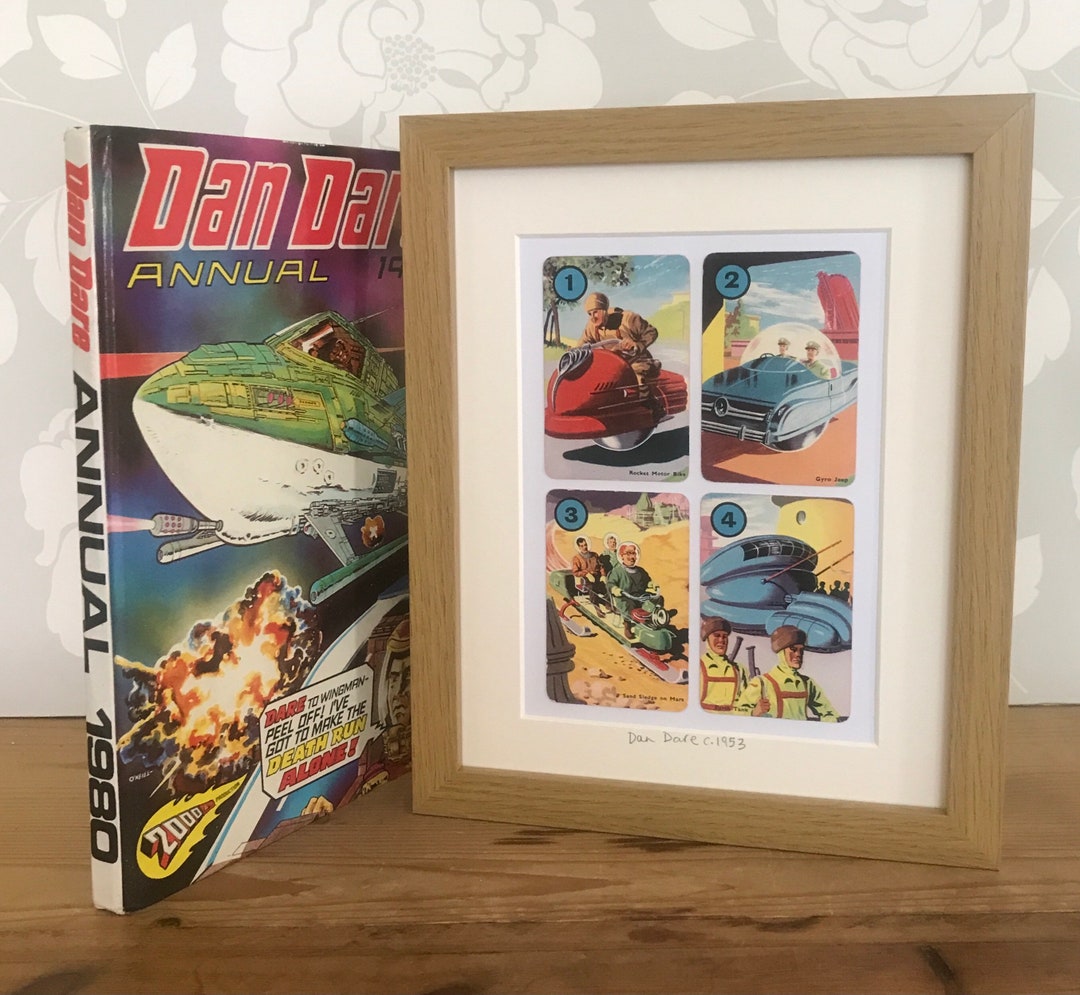 Dan Dare C.1953, Mounted Dan Dare Artwork, Handmade Using Original ...