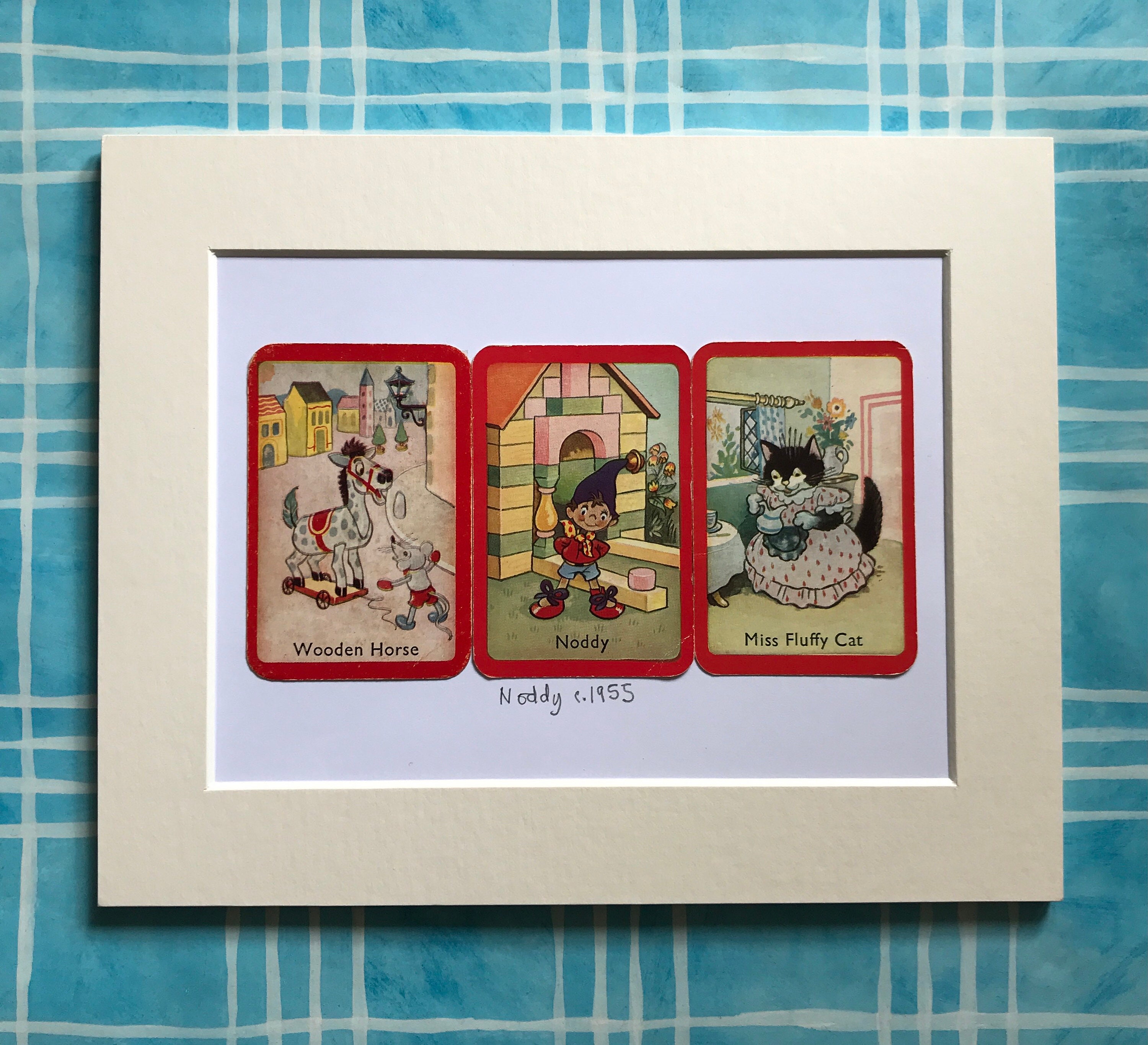 Noddy C.1955, Mounted Noddy in Toyland Artwork, Handmade Using 3 ...