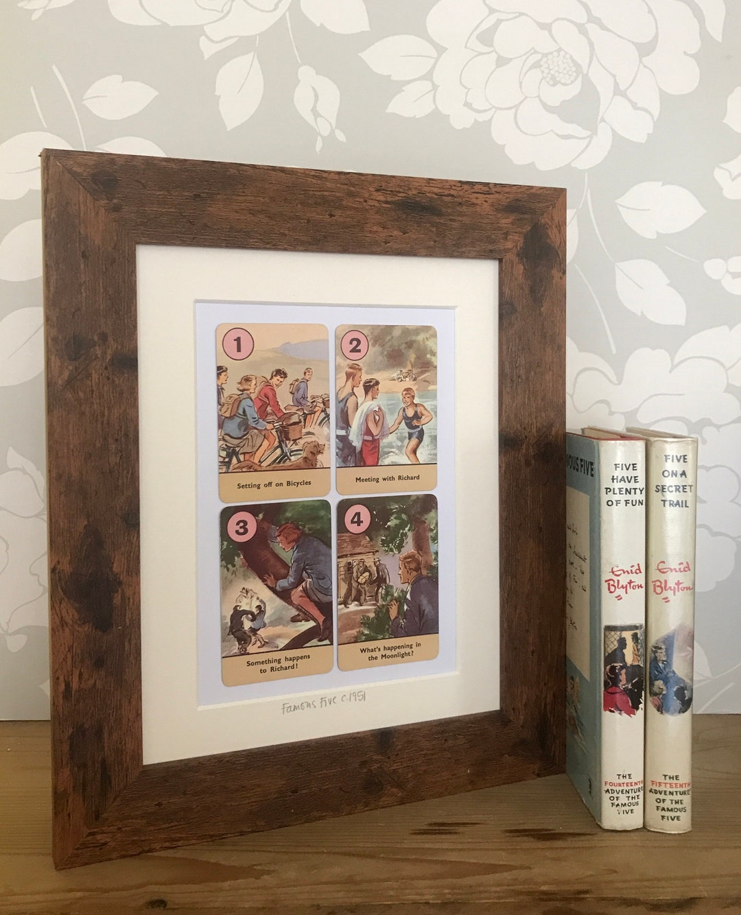 Famous Five C.1951, Mounted Famous Five Artwork, Handmade Using 4 ...