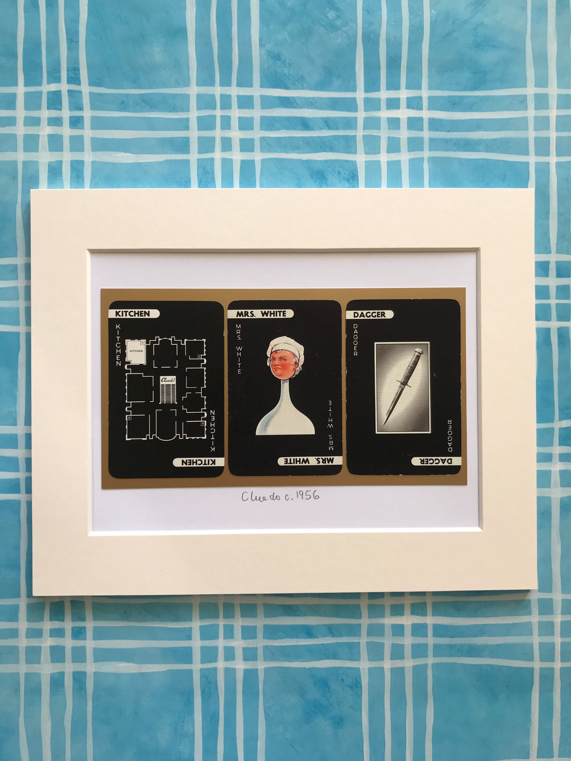 Cluedo C.1956, Mounted Cluedo Artwork, Handmade Using 3 Original ...