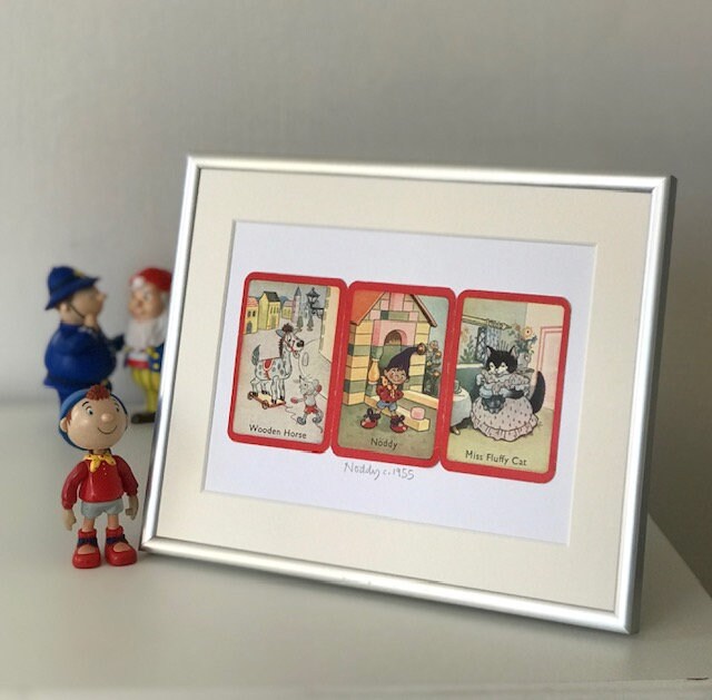 Noddy C.1955, Mounted Noddy in Toyland Artwork, Handmade Using 3 ...
