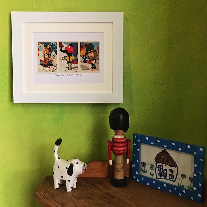 The Magic Roundabout C.1970, Mounted Artwork, Handmade Using 3 Original ...