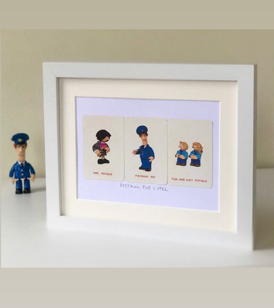 Postman Pat C.1982, Mounted Postman Pat Artwork, Handmade Using 3 ...