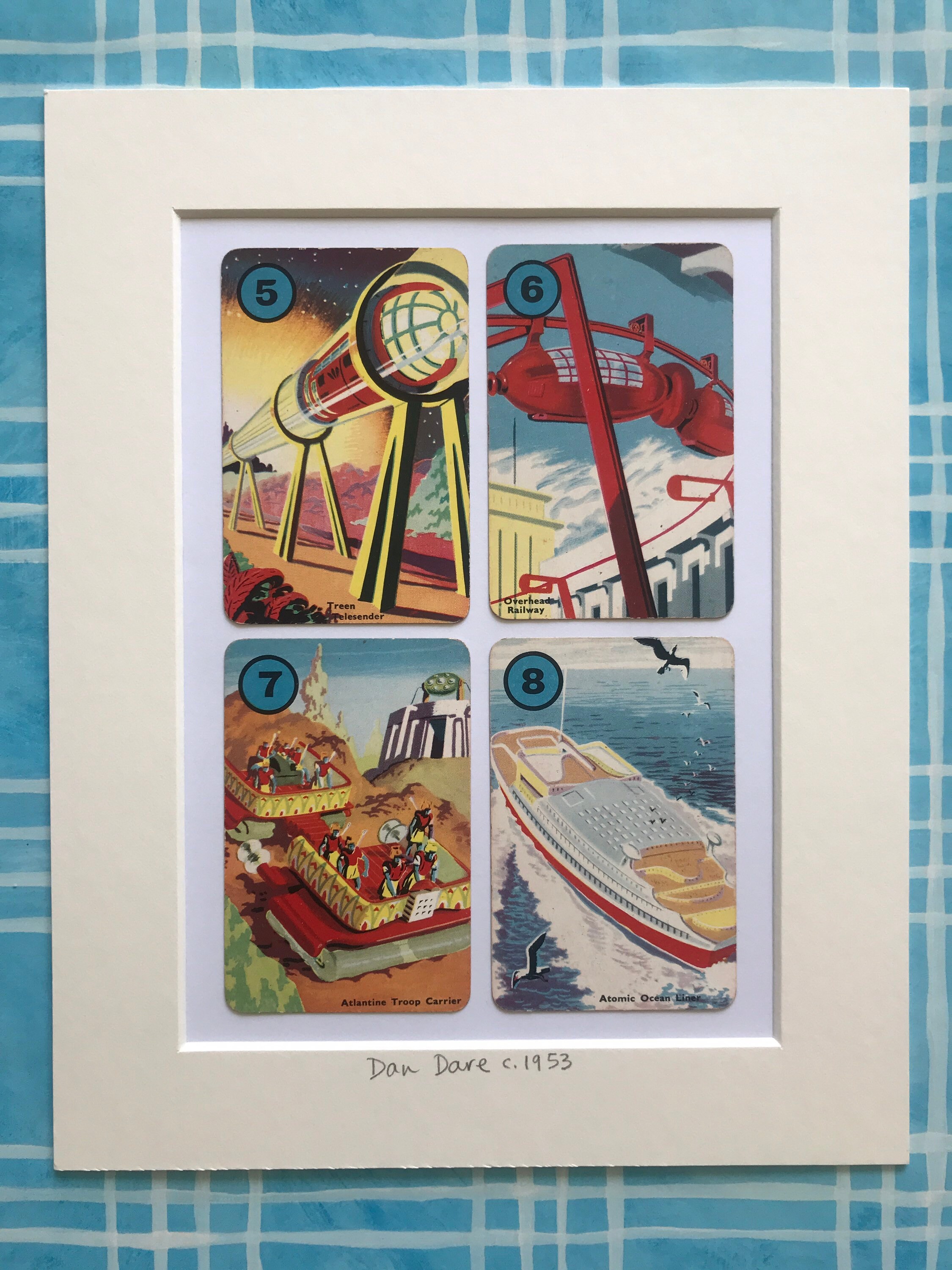 Dan Dare C.1953, Mounted Dan Dare Artwork, Handmade Using Original ...