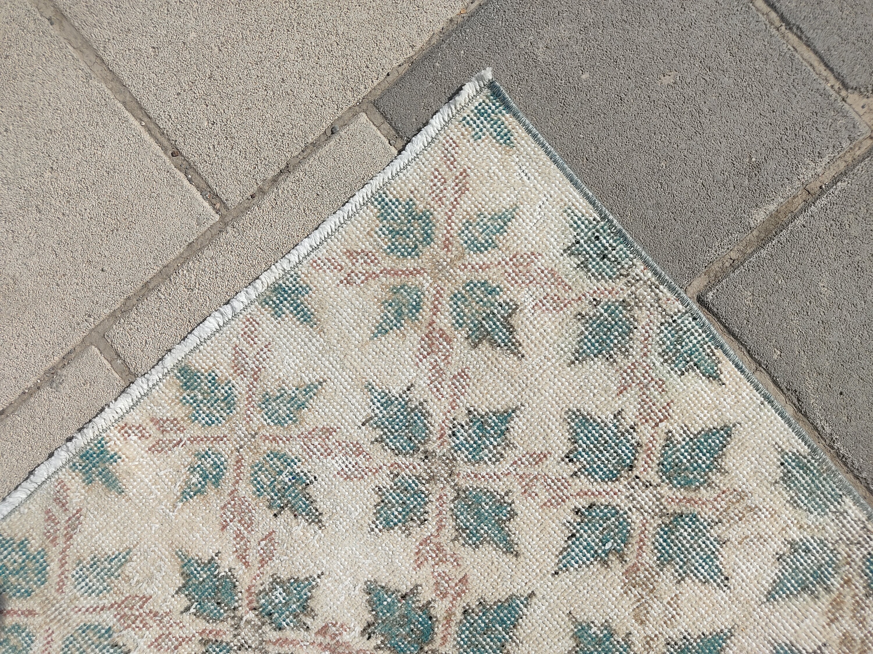 3x7 Rug Faded Rug Floral Rug Unique Rug 3x7 Vintage Rug - Etsy