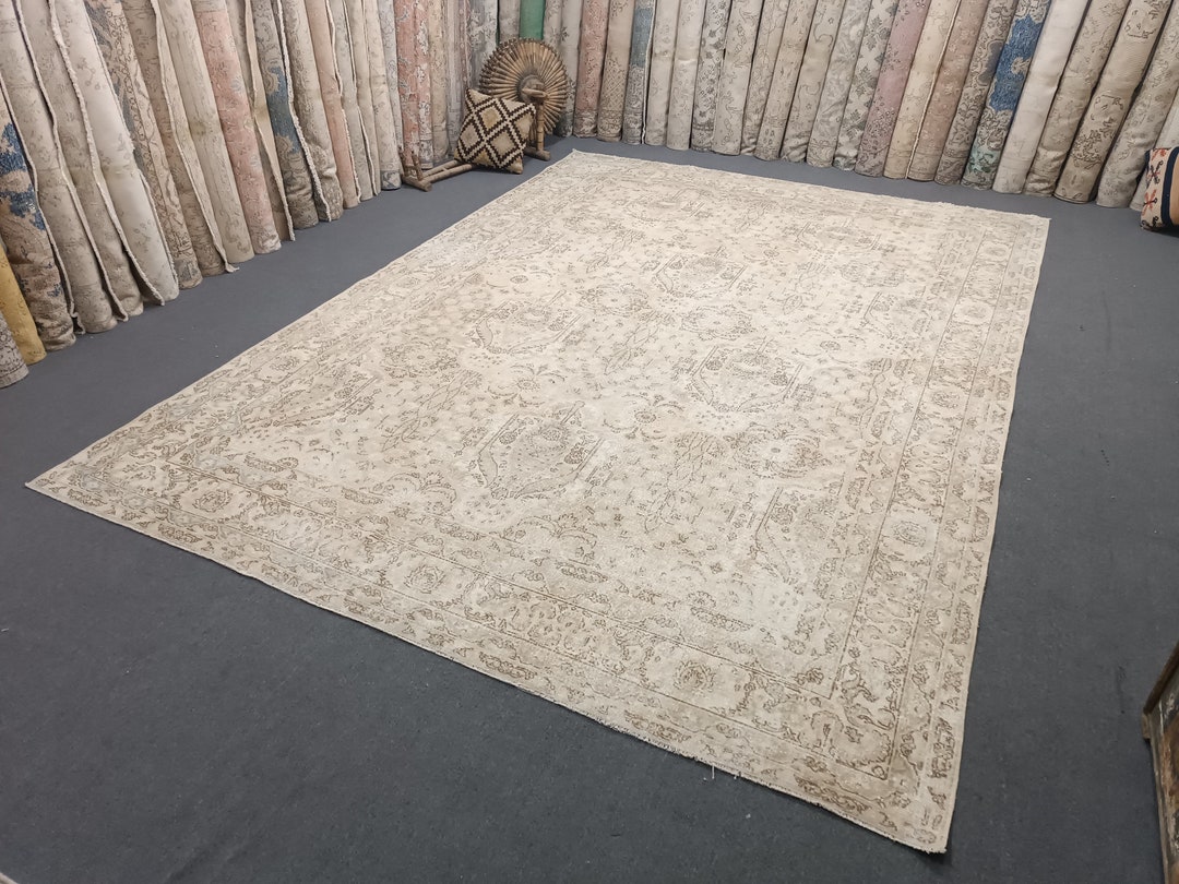 8x11 Oushak Rug Handmade Rug Living Room Rug Pastel Rug Turkish Rug ...