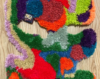 Abstract Tufted Rug - Etsy