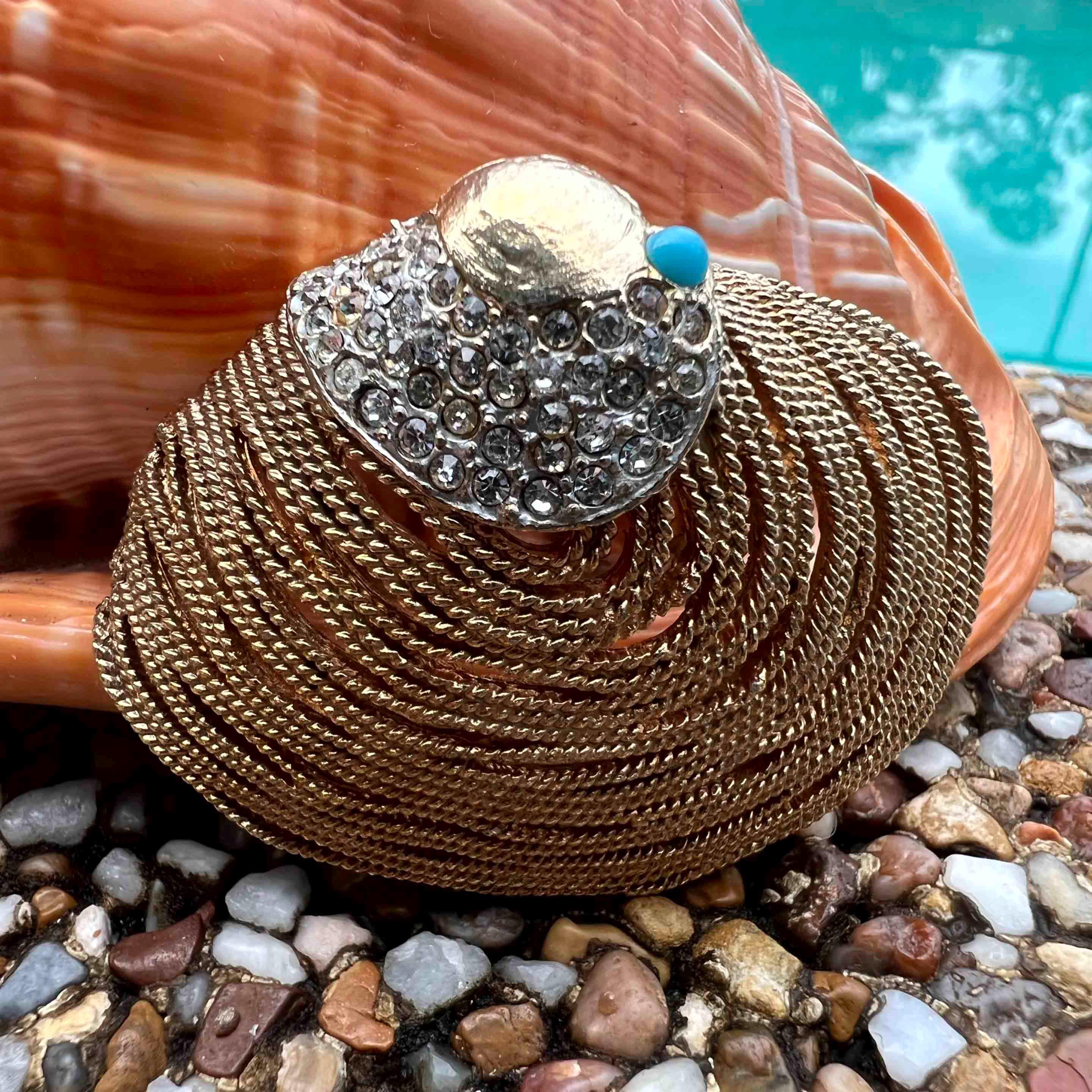 Vintage 1960s Capri Gold Tone Sea Shell Brooch - 1433 HB2 - Etsy