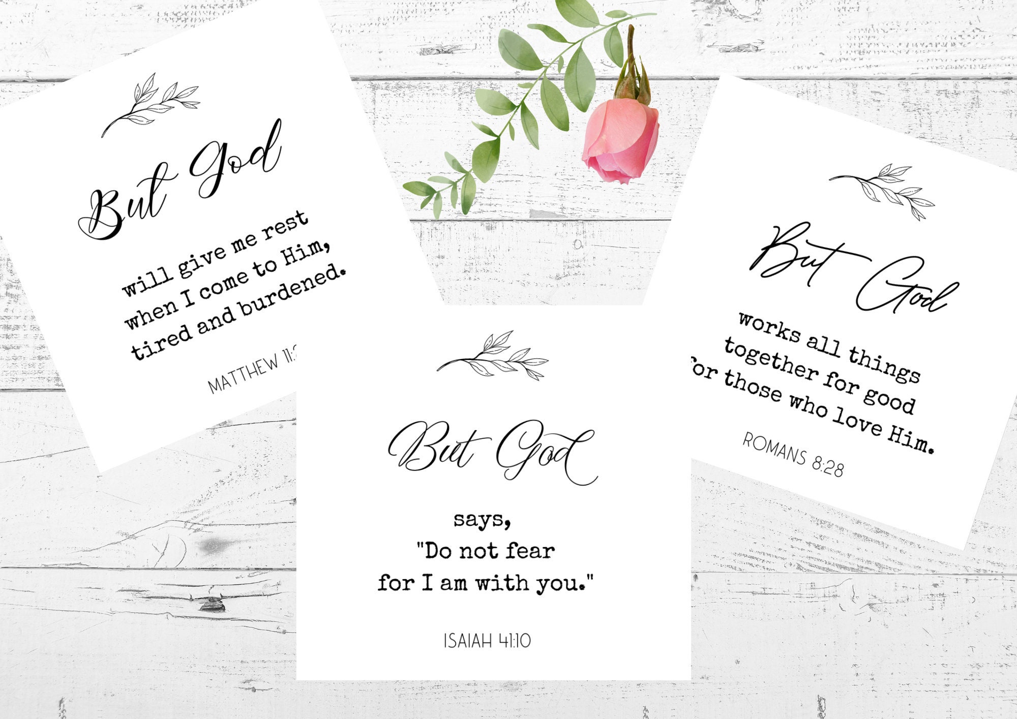 Encouraging Bible Verse Cards Printable, Scripture Note Cards for Women ...