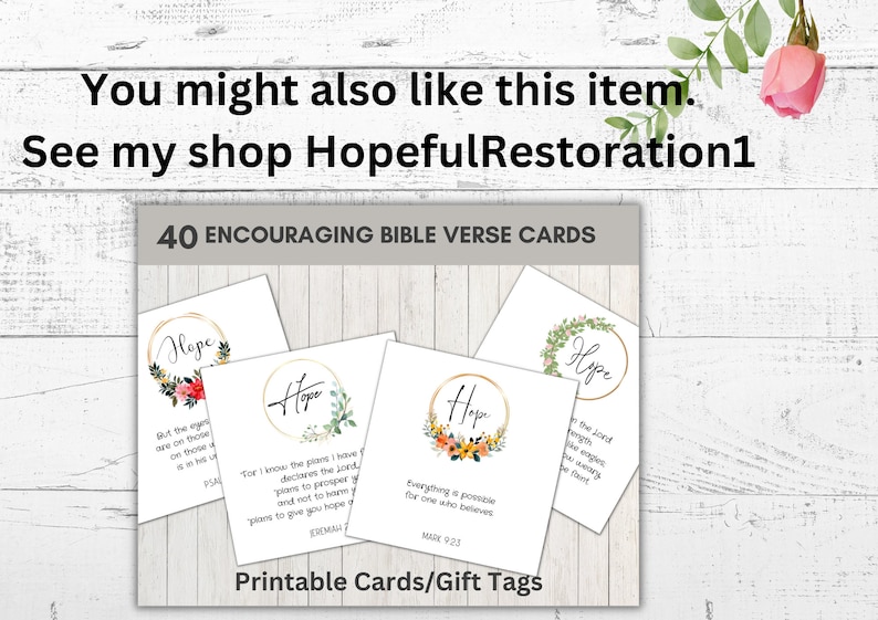 Encouraging Bible Verse Cards Printable Scripture Note Cards - Etsy