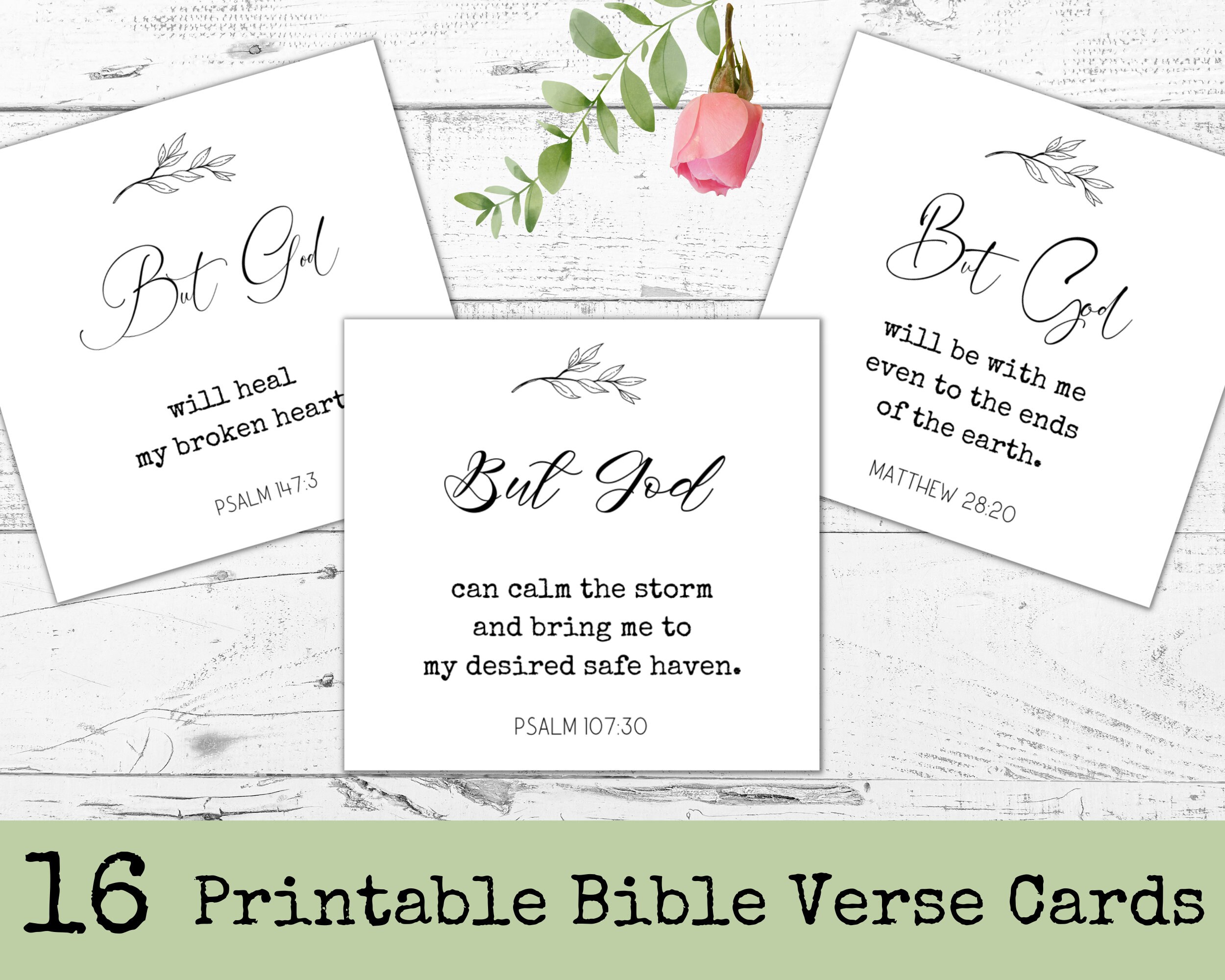 Encouraging Bible Verse Cards Printable Scripture Note Cards - Etsy