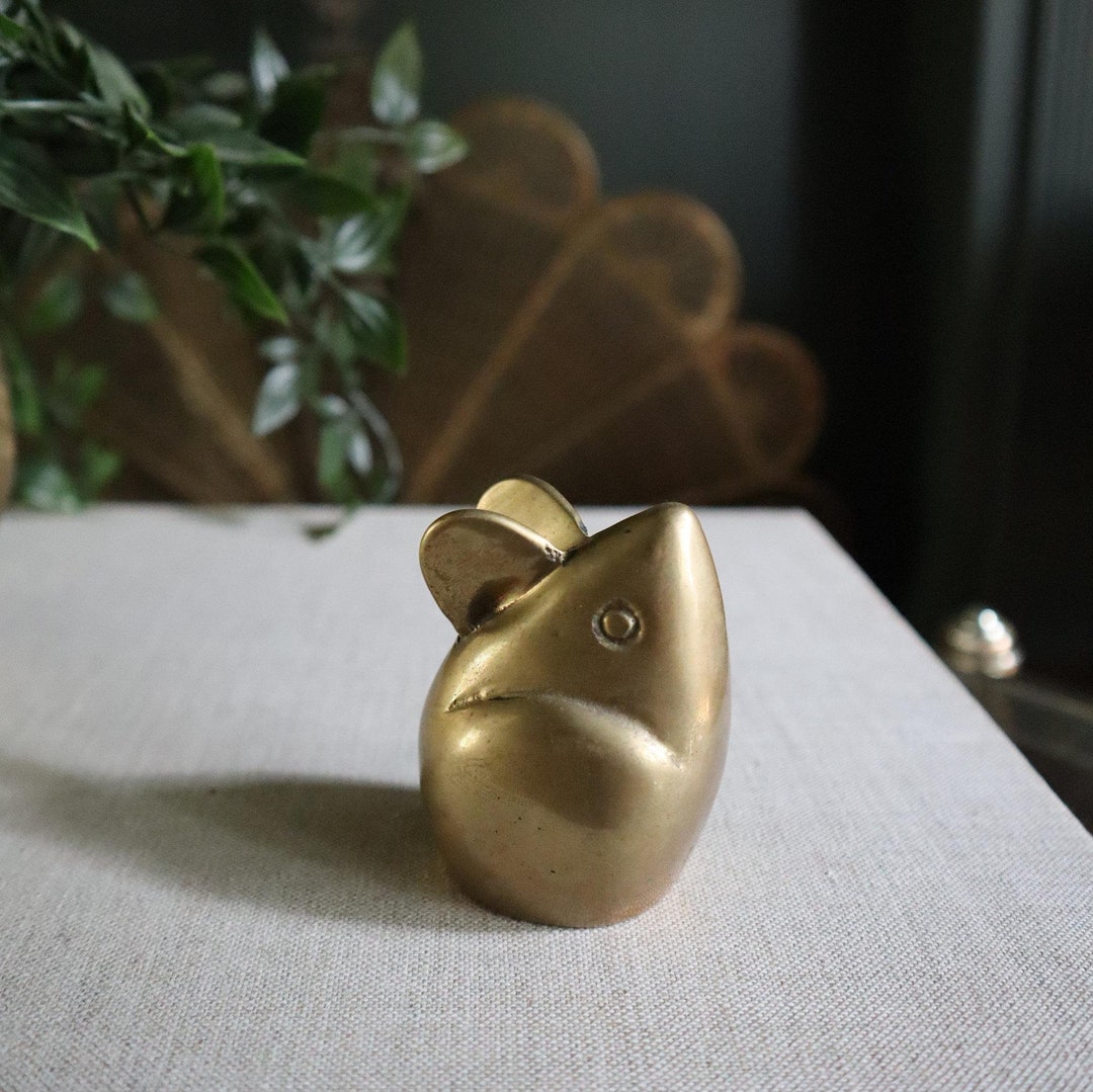 Vintage Brass Animal Figurines: Mouse, Alligator, Whale, Goat, Snail - Etsy