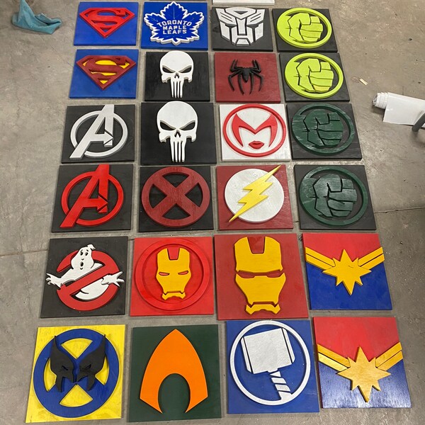 Superhero Team Logos - Etsy