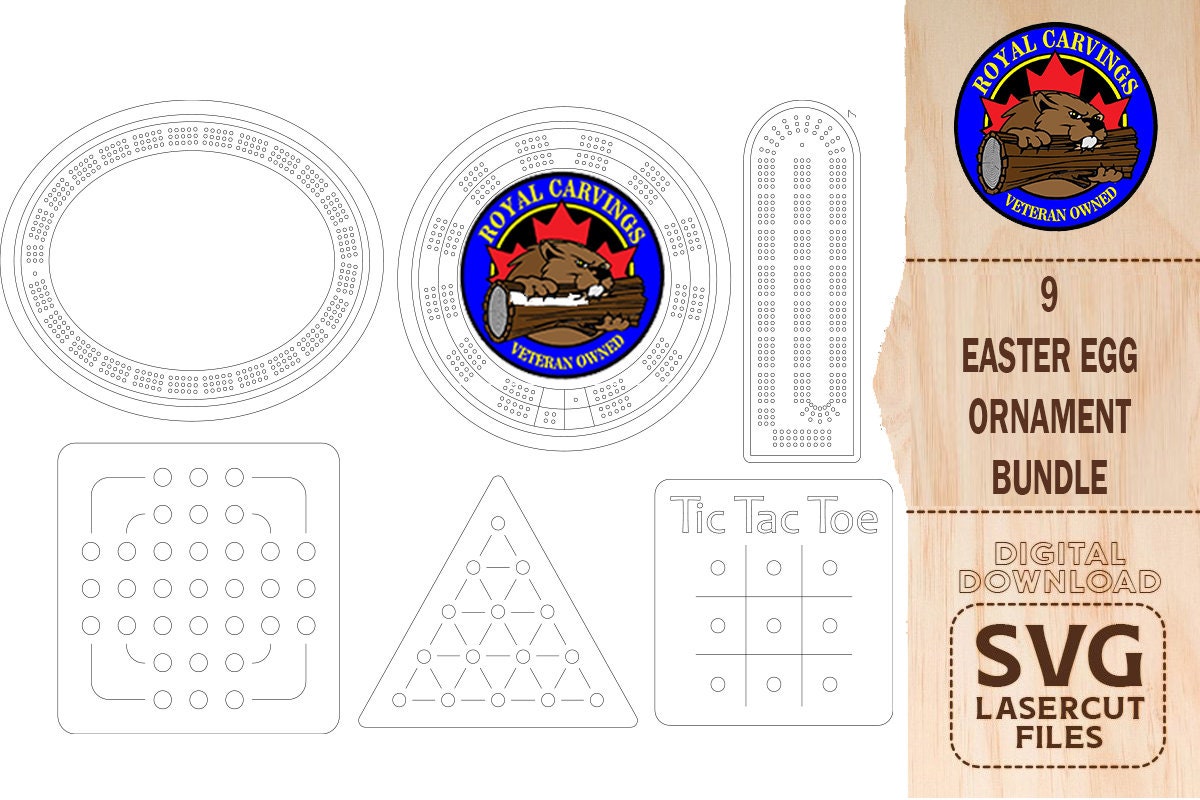 Crib Board Cribbage Game Board Layouts Bundle SVG File Glowforge - Etsy