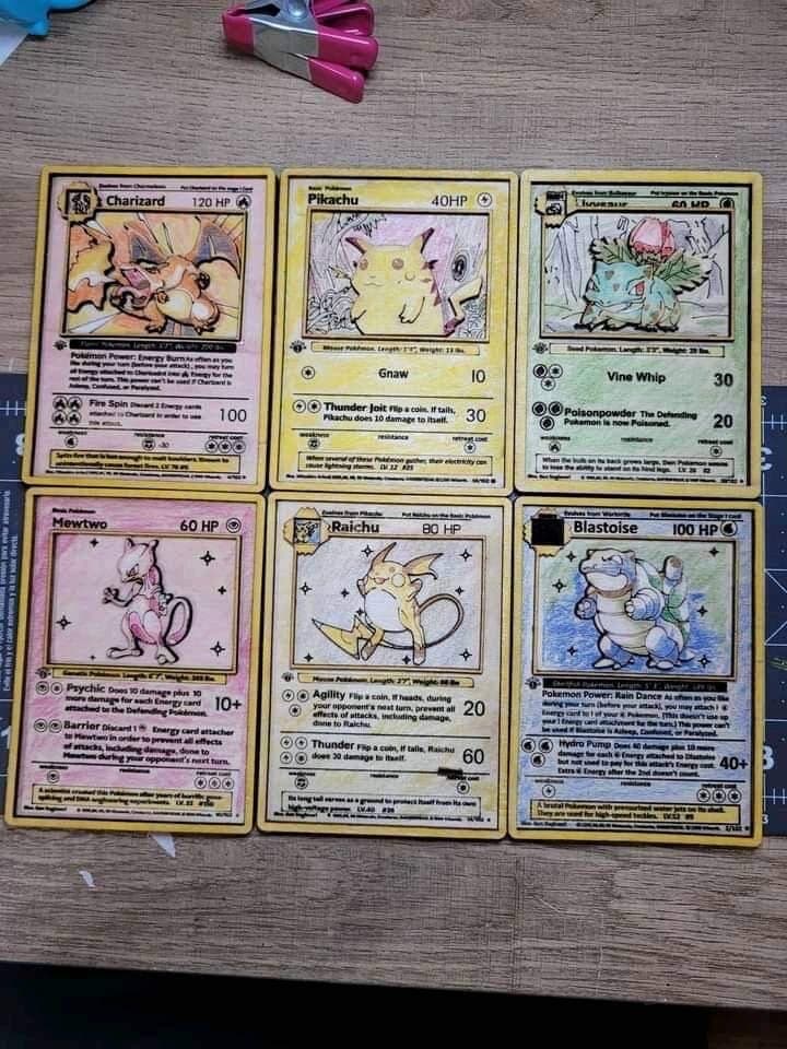 Charizard Blastoise Mewtwo Vensaur Raichu Pikachu Pokemon Laser Cut ...