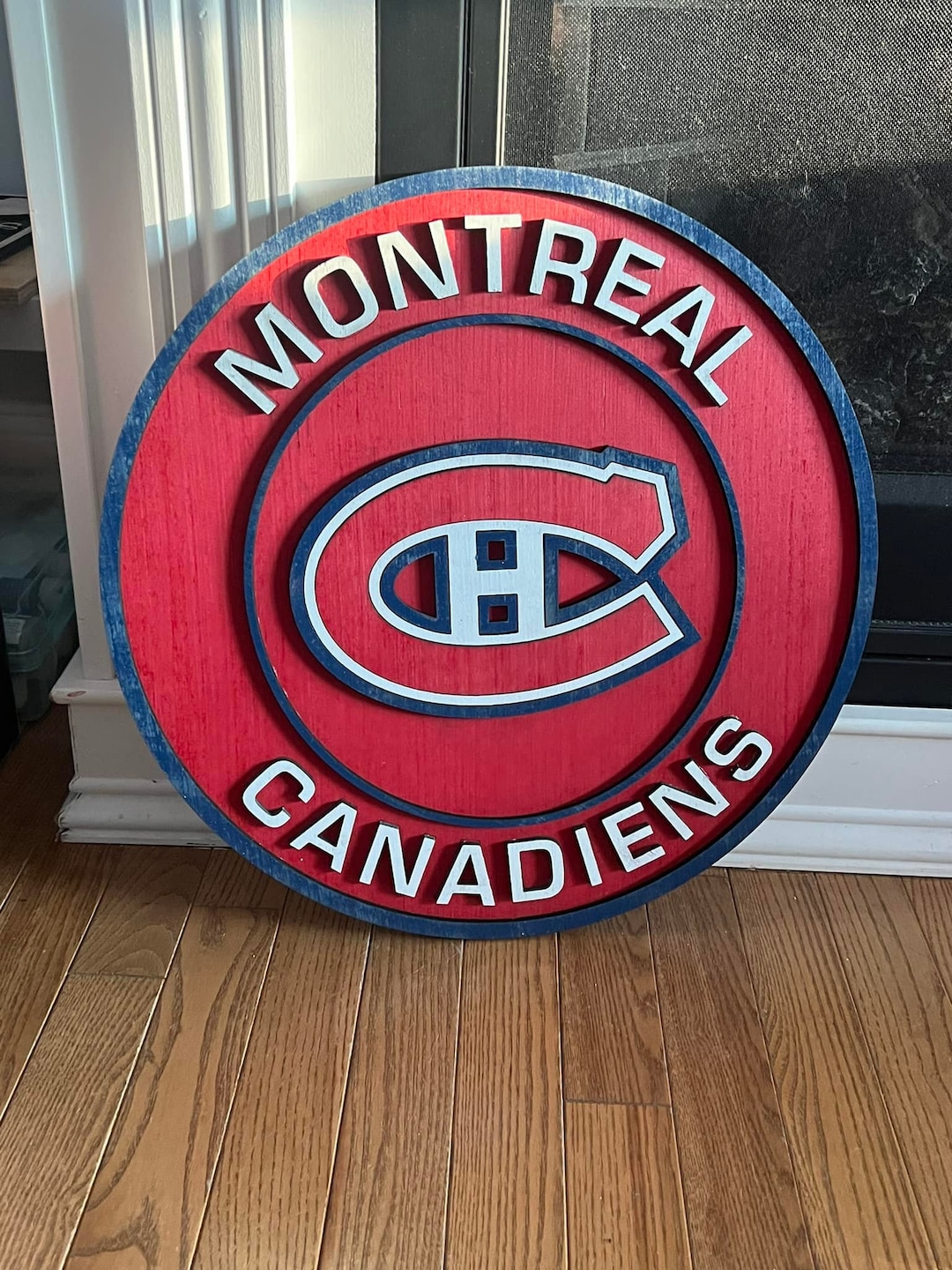 Montreal Canadiens Wood Decor Signs Team Roundel - Etsy Canada