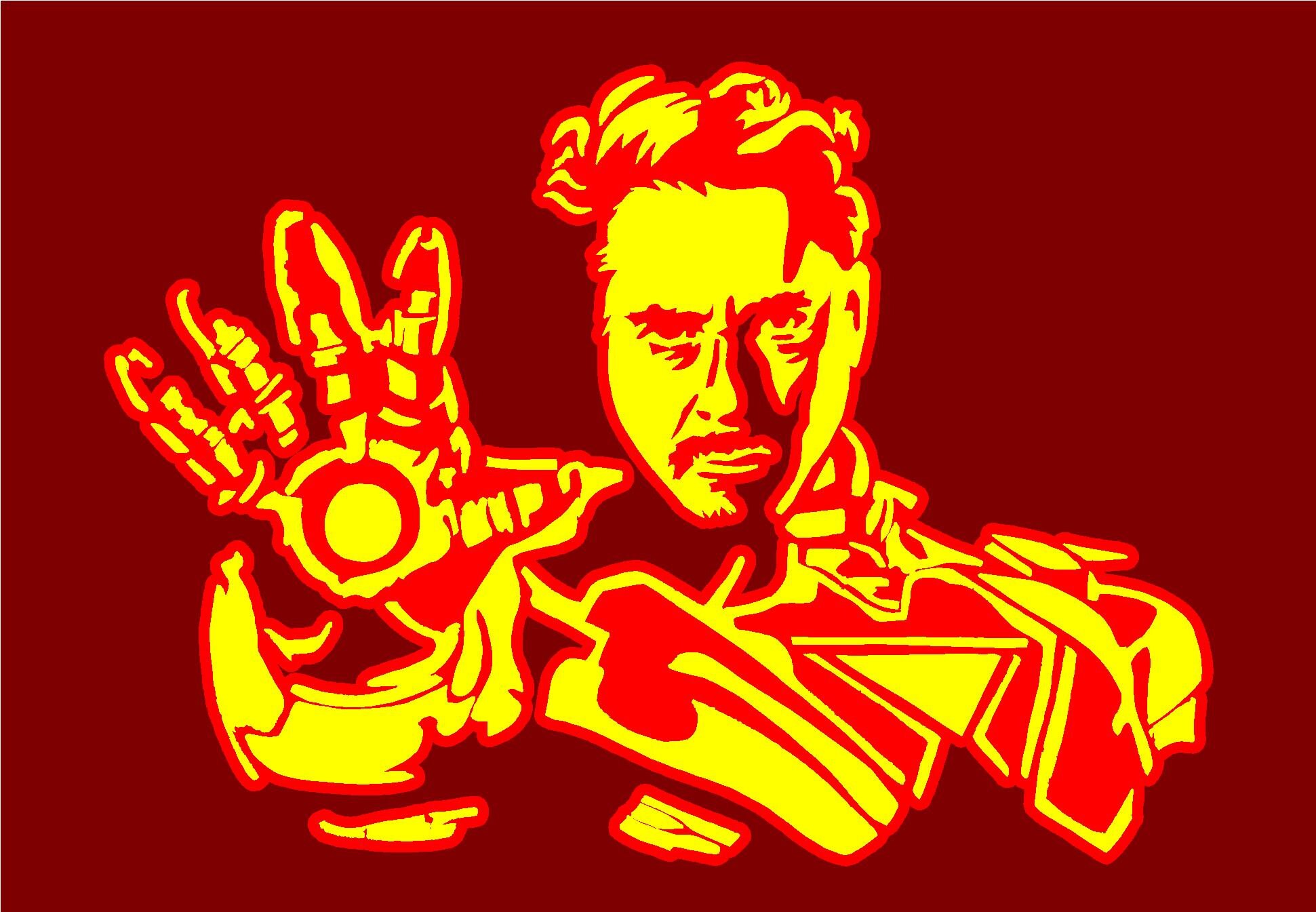 Ironman Marvel Stacked Sign SVG File Glowforge - Etsy