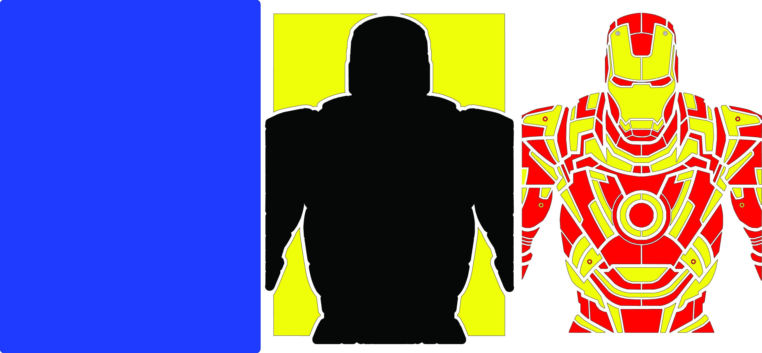 Ironman Marvel Laser Glowforge Svg File 3 Layer Artwork - Etsy