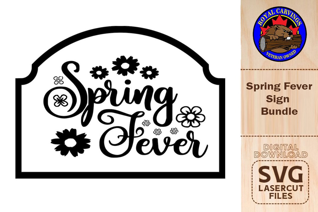 Spring Fever Personalized Sign SVG Bundle for Cricut - Etsy