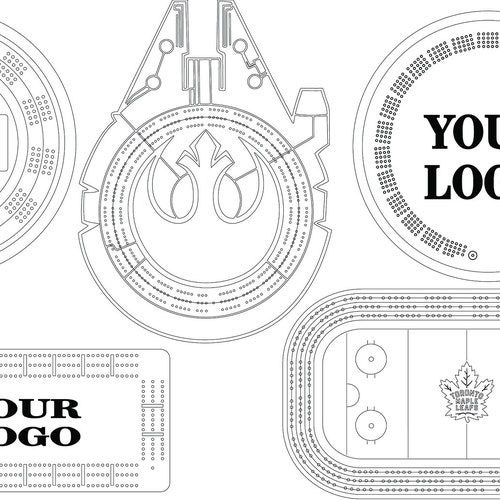8 Crib Board Cribbage Game Board Layouts Bundle SVG File - Etsy
