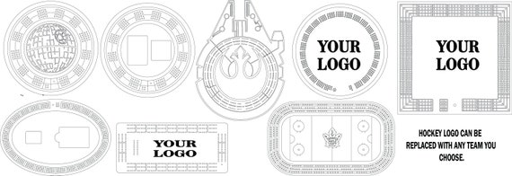 8 Crib Board Cribbage Game Board Layouts Bundle SVG File | Etsy