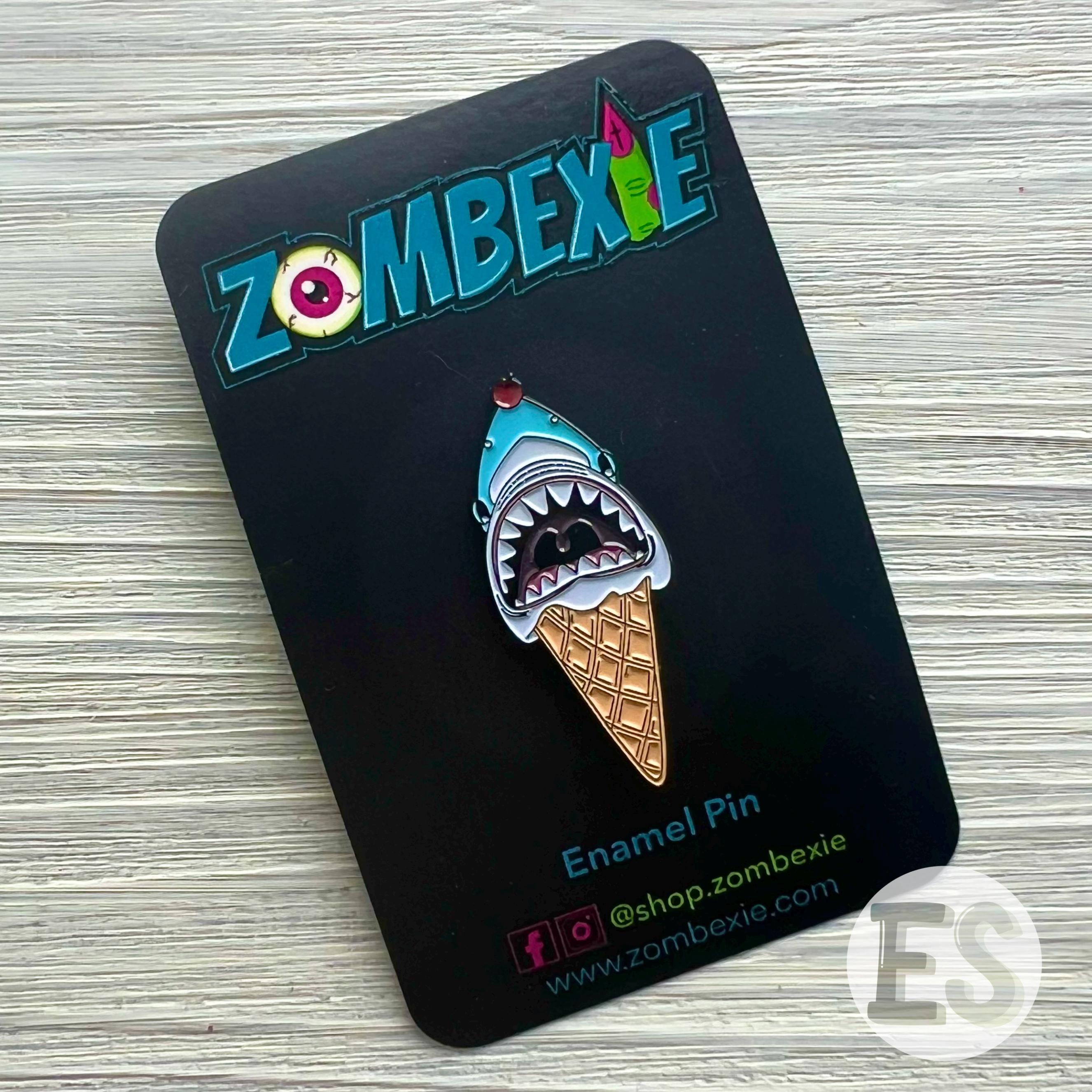 Jaws Ice Cream Soft Enamel Pin | Shark Movie Merch | Steven Spielberg ...