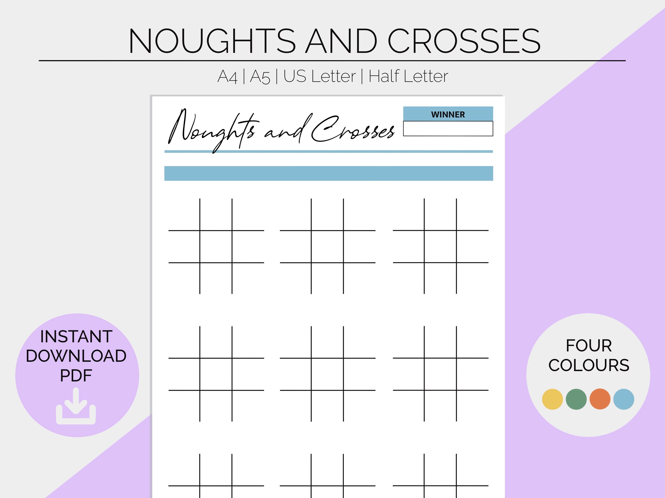 Noughts And Crosses Board Printable Collectisale | nationaldefensepac.org