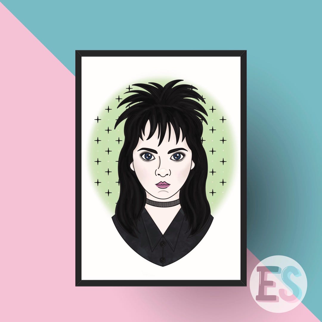 Lydia Deetz A4 Art Print | Beetlejuice | Betelgeuse | Tim Burton | 90s ...