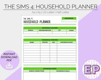 Sims 4 Journal - Etsy