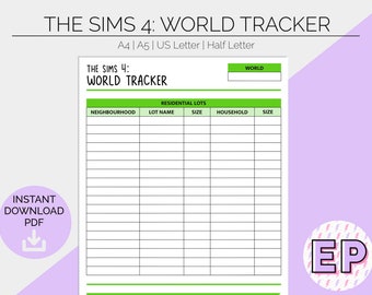 Sims 4 Journal - Etsy