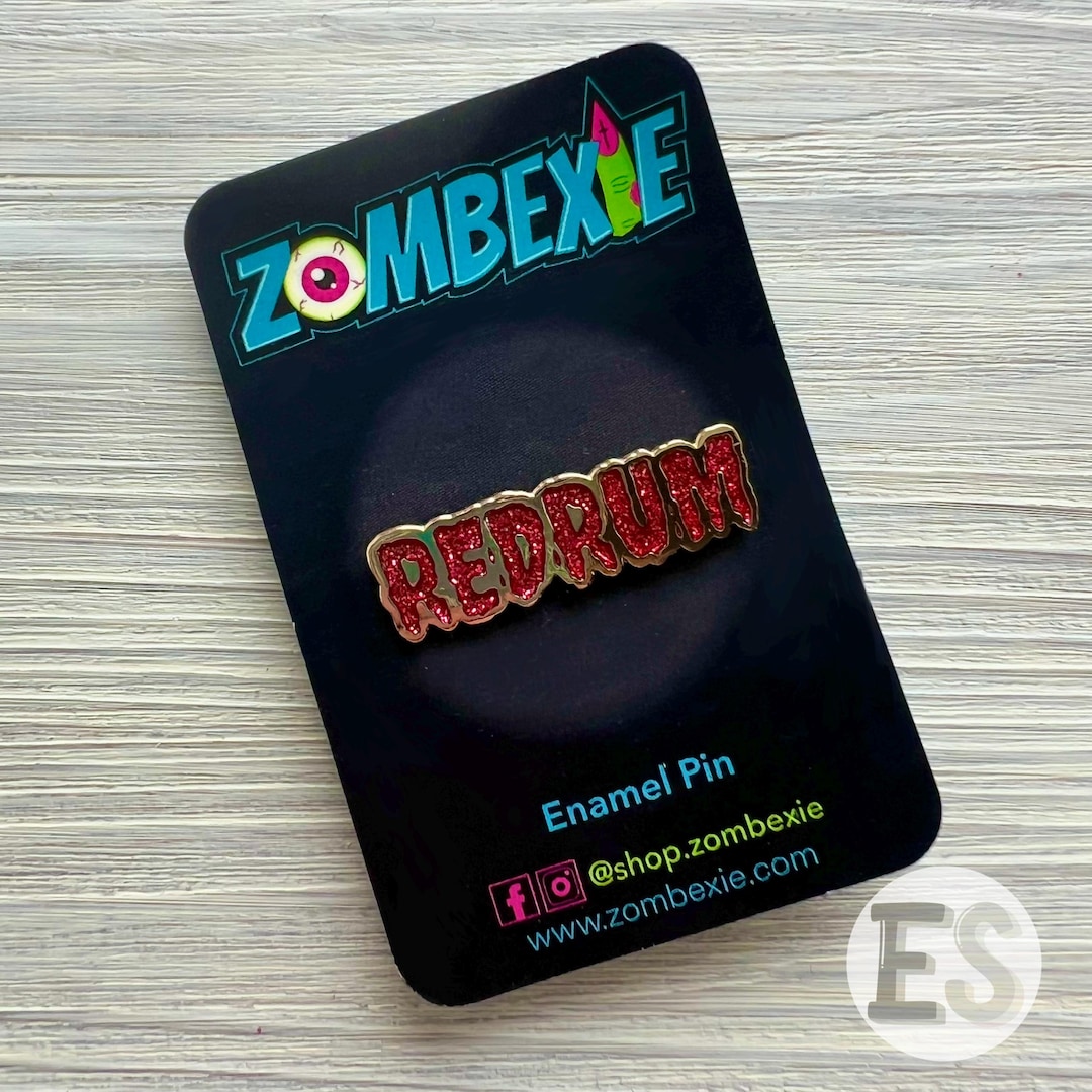 REDRUM Glitter Enamel Pin: the Shining, Horror Badge - Etsy