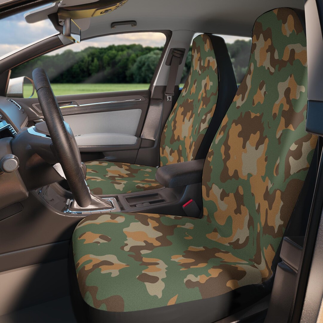 Gothic Army Camo Seat Cover, Tactical Car Protector, Camouflage Seat ...